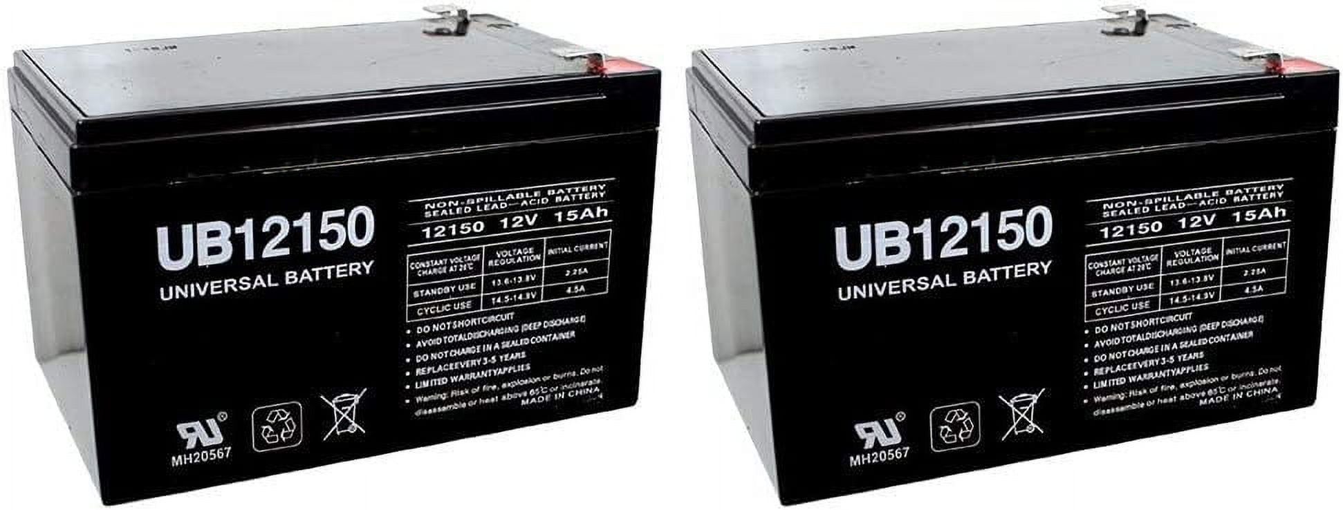 12V 15AH F2 Battery for Go Go Travel Mobility Ultra X SC40X, SC44X - 2 ...