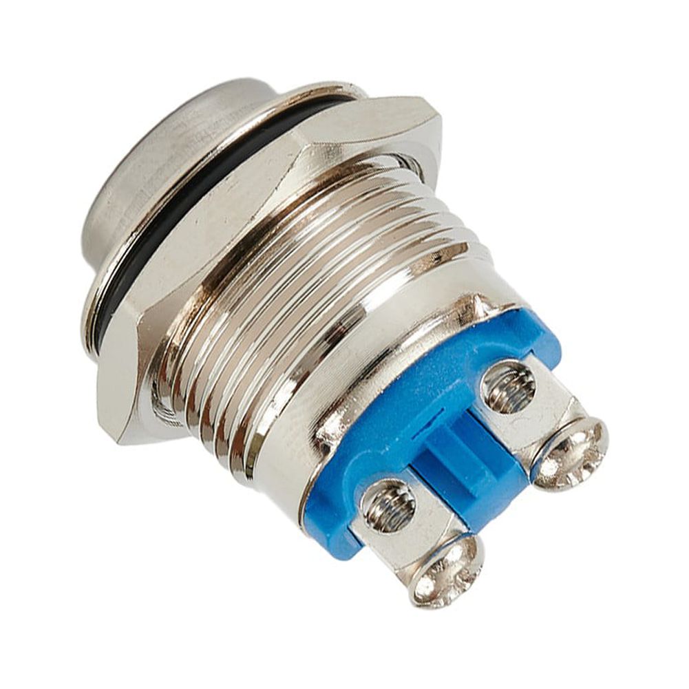 12V 16Mm Metal Waterproof Push Button Momentary On Off For Horn Switch ...