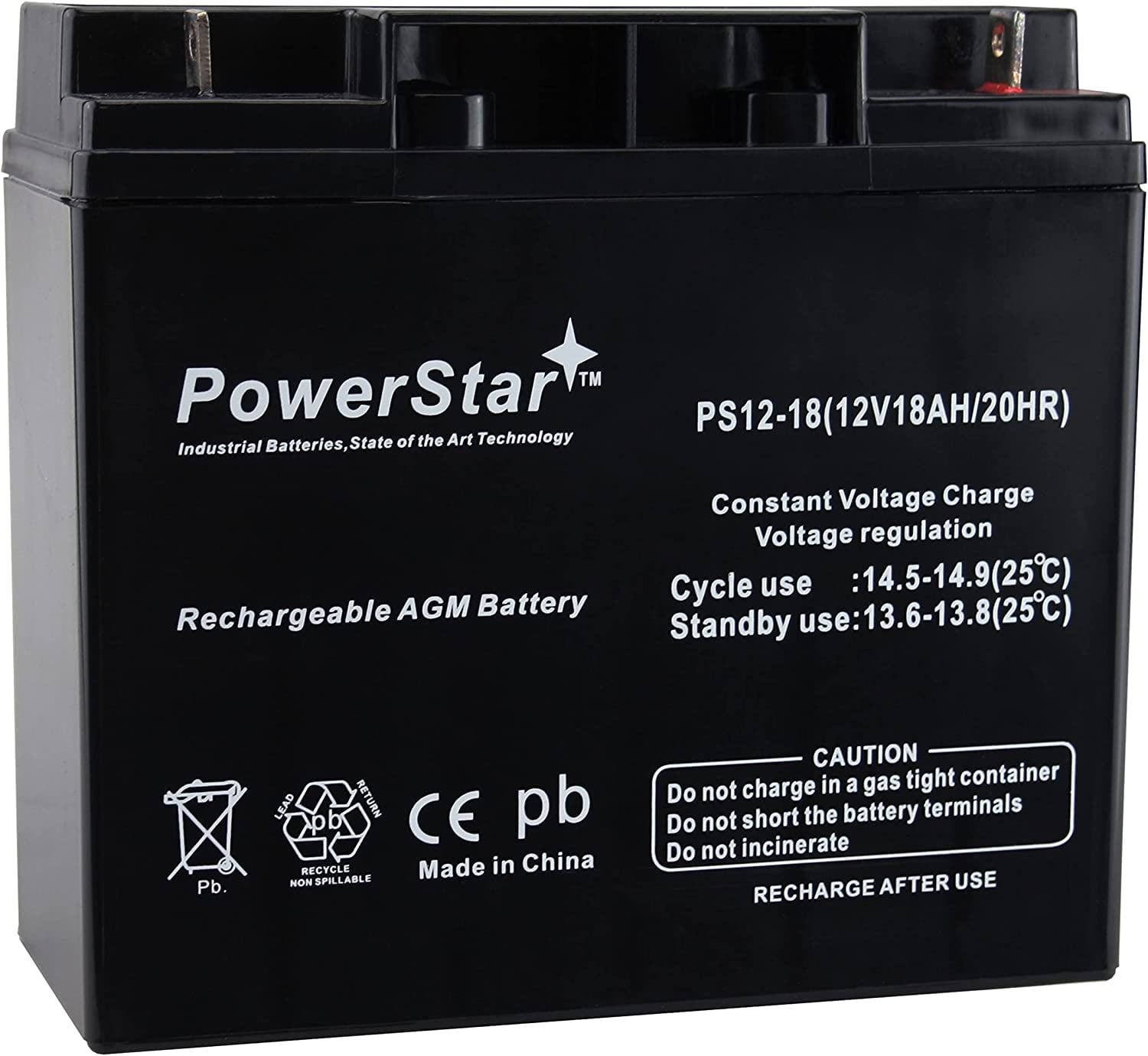 12V 18AH Battery Replaces 20Ah BB Battery HR22-12, HR22 - Walmart.com