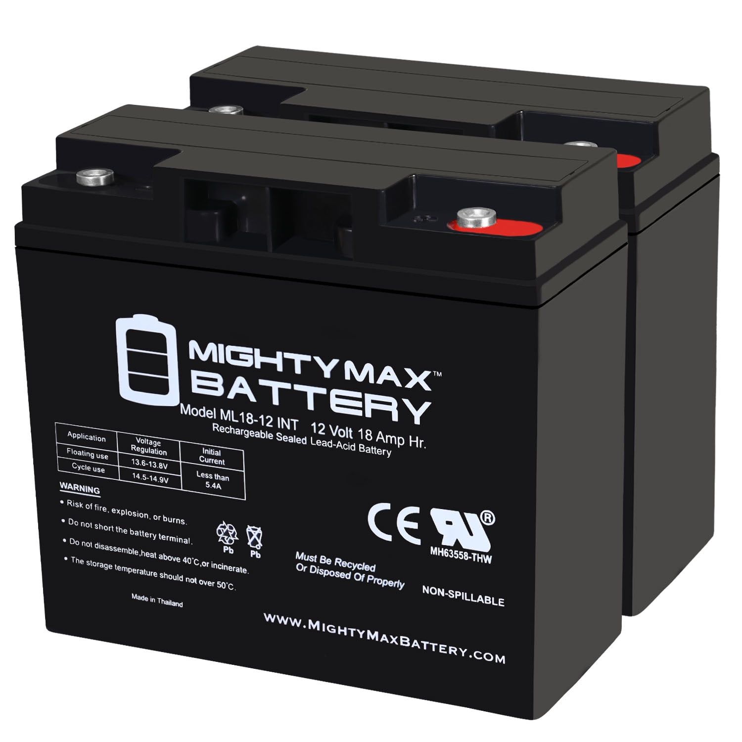 12V 18AH INT Battery Replaces Xantrex Technology XPower PowerPack 300 ...