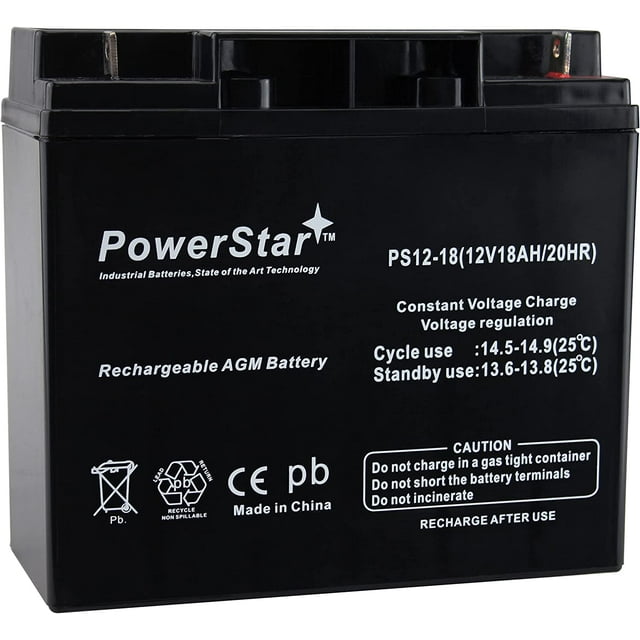 12V 18AH Replacemet Battery for Jump Carry JC660 JCAIR JC 660 JC4000 ...