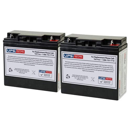 12V 18Ah SLA Replacement Battery Set for Fire Alarm Control Panel (2 ...