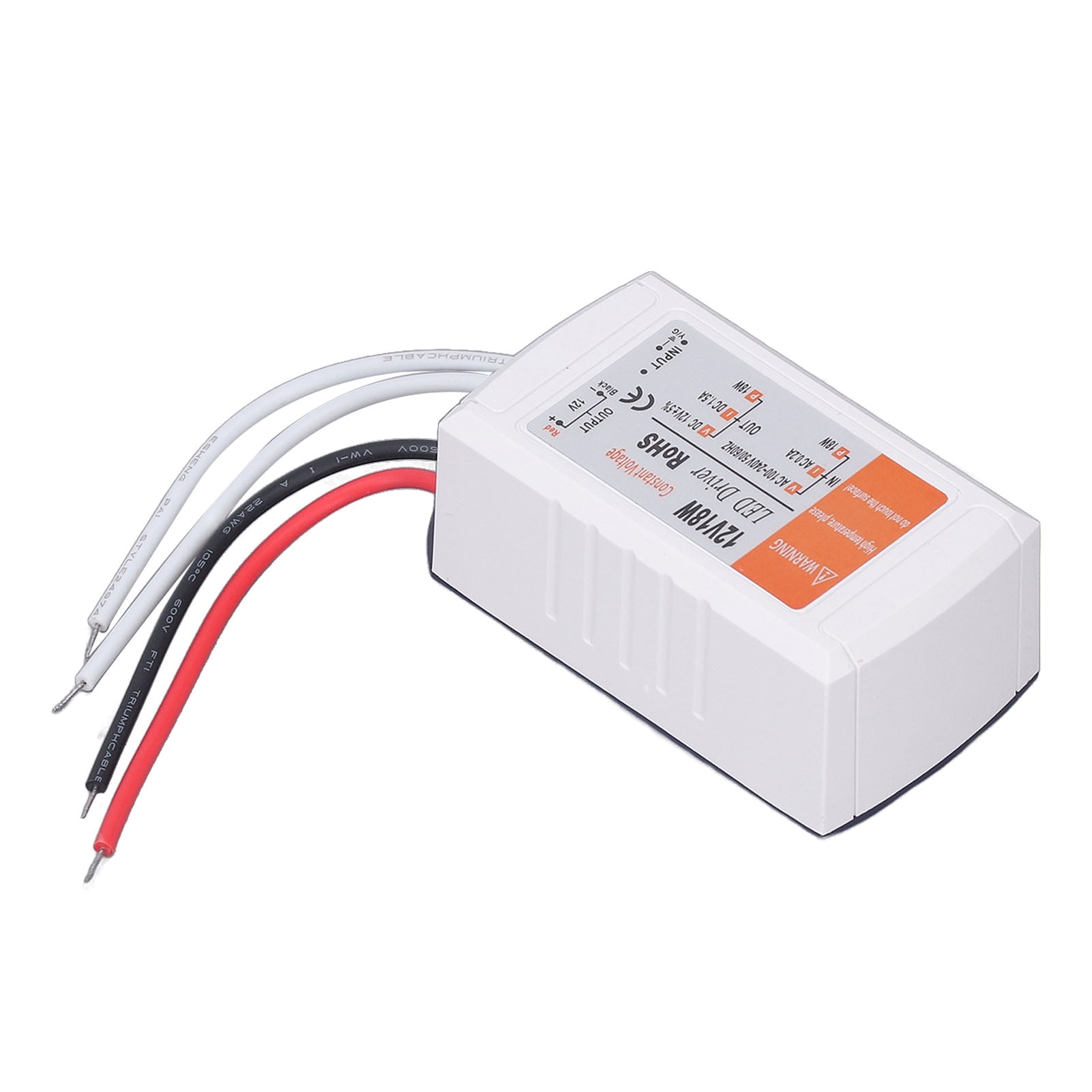 12V 18W LED Driver 12V 1.5A 18W Power Supply for LED Strip Lights Lamp Bulbs AC 100?240V ...