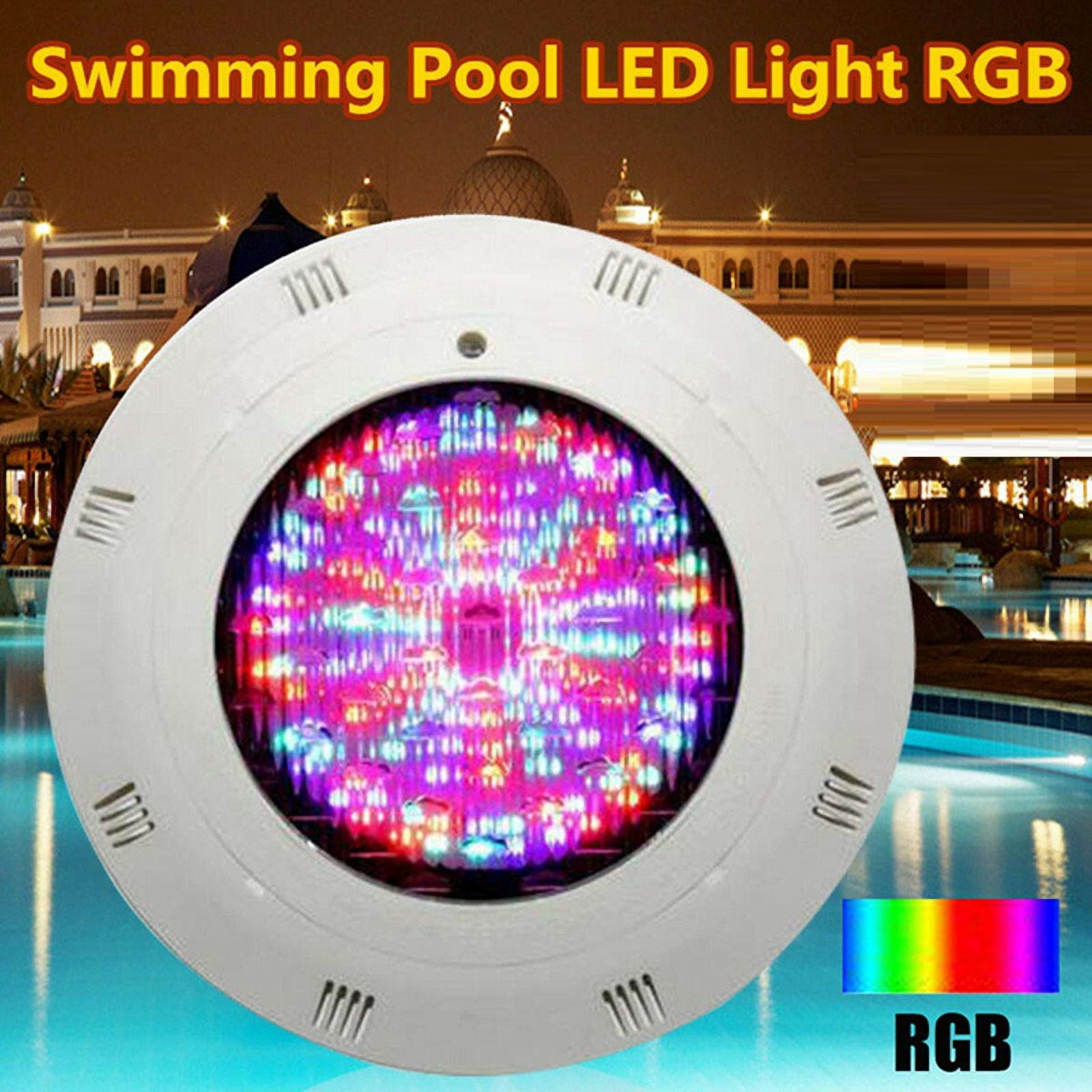 12V 18W Pool Light Underwater Color-Change LED Lights RGB IP68 with Remote (18W) - Walmart.com