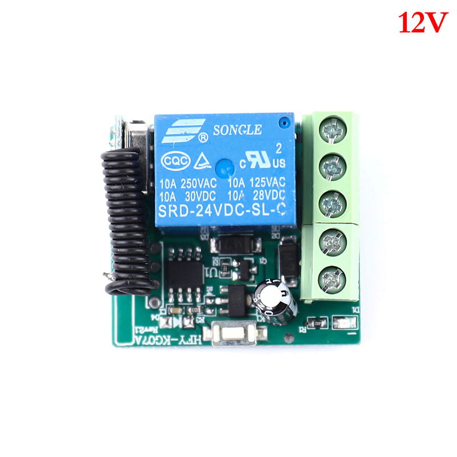 (12V) 1Pc RF Transmitter 433 Mhz Remote Controls With Wireless Remote ...