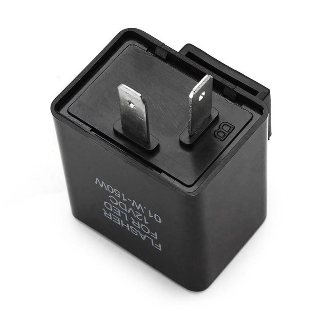 12V 2 Pin Motorcycle Blinker Adjustable LED Flasher Relay Signal ...