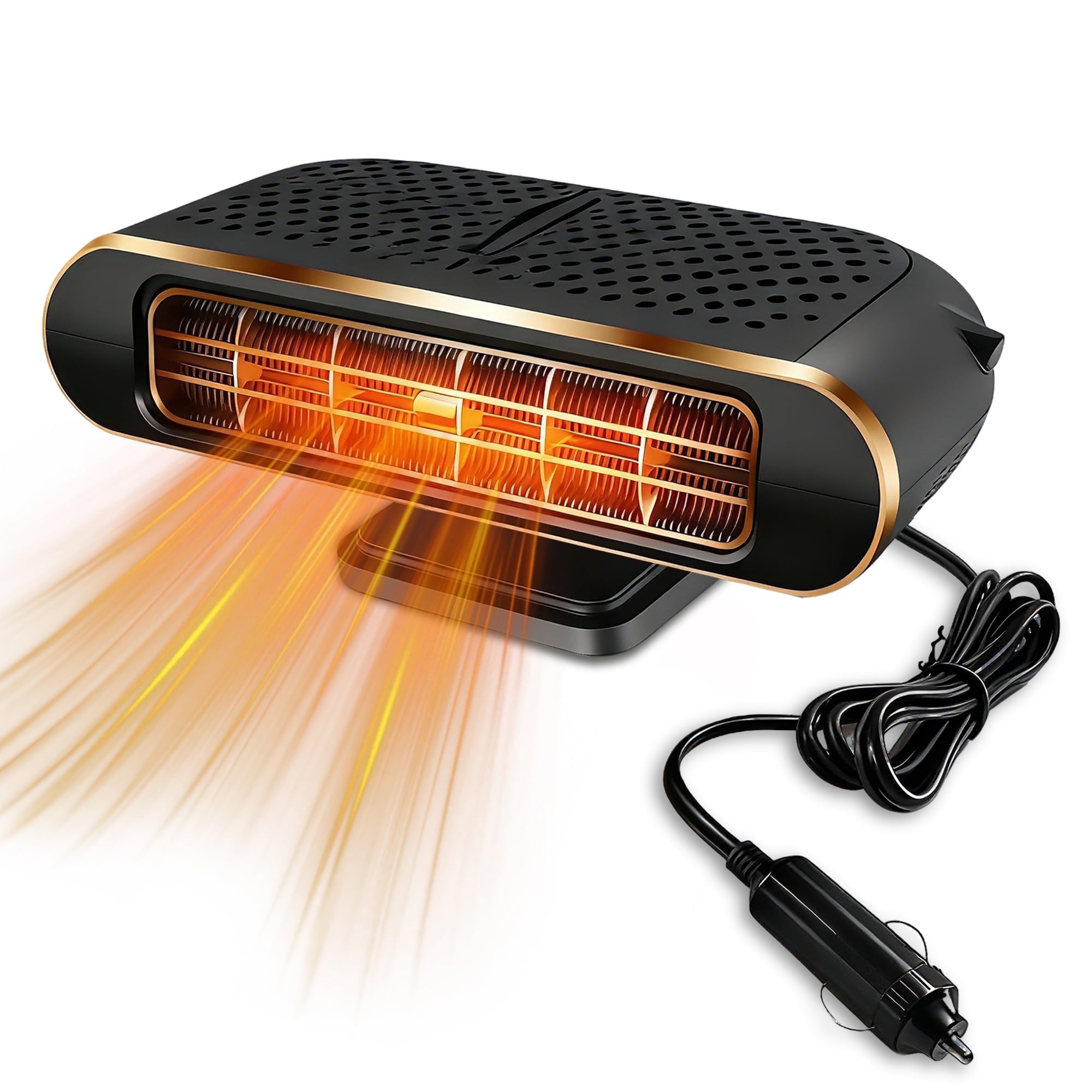 2-in-1 Car Heater for Vehicle - 360° Rotary Portable Heater for Car ...