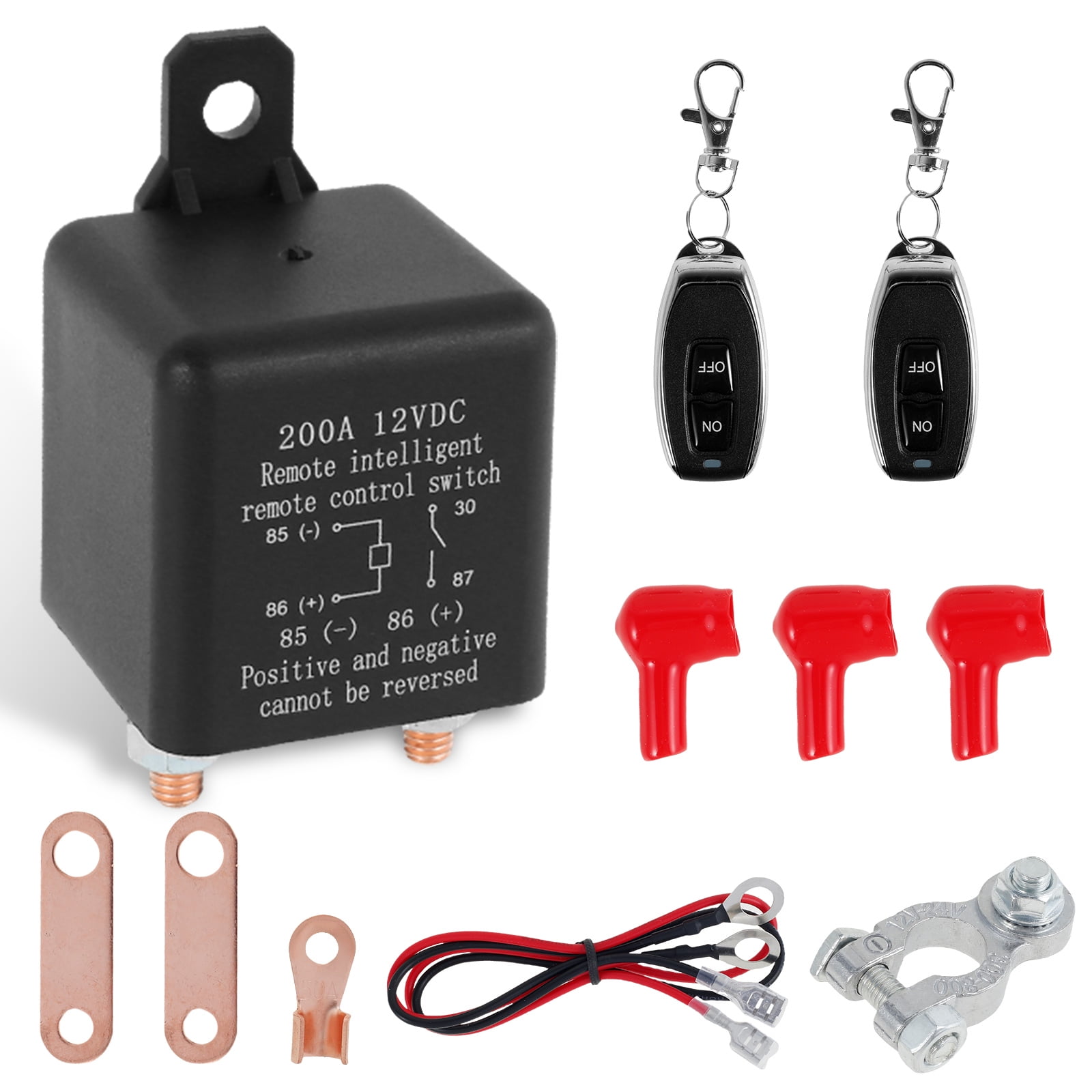 12V 200A Battery Disconnect Switch Versatile Double Remote Control Car ...
