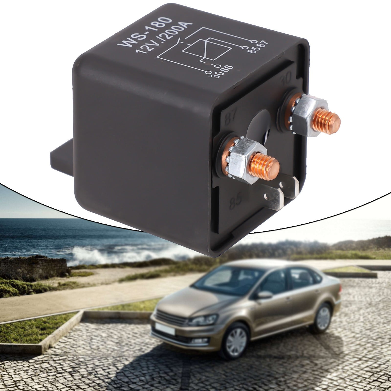 12V 200A High Current Power Car Starting Relay For Vehicles Truck Motor ...