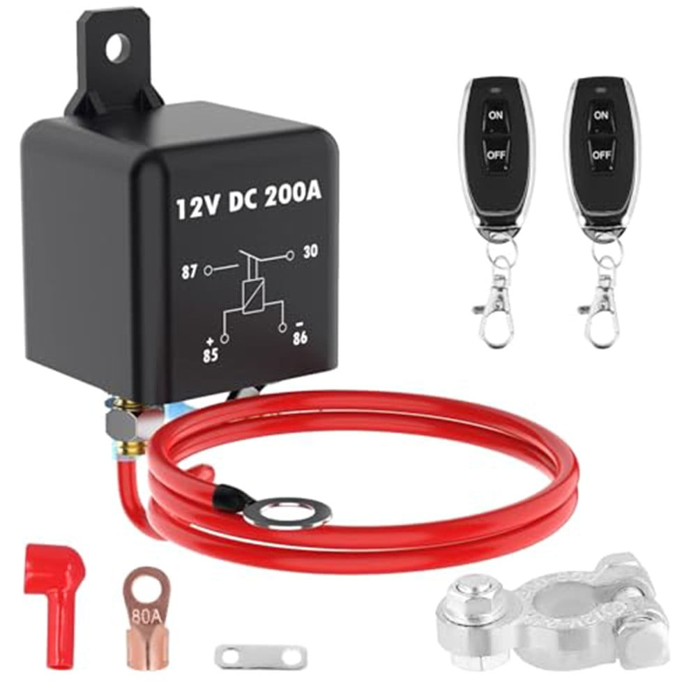 12V 200A Remote Battery Disconnect Switch for Cars, RVs, Trucks and ...