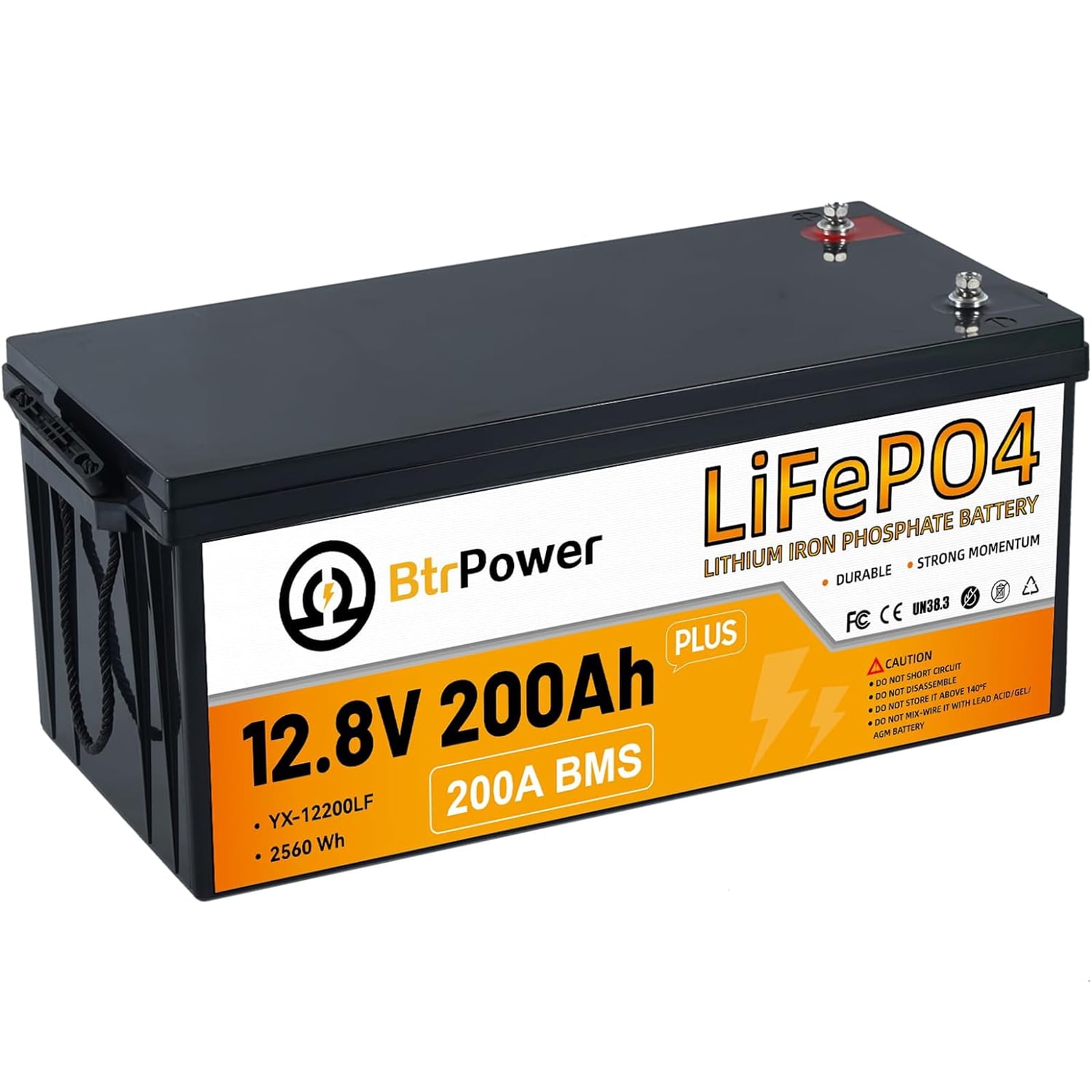12V 200AH Lithium LiFePO4 Battery 200A BMS for Storage Motor RV Off-Grid Solar System - Walmart.com