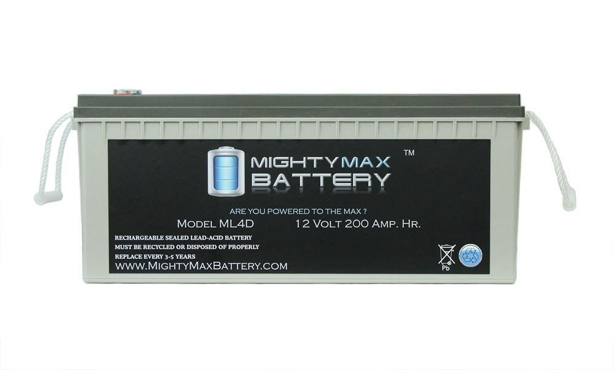 12V 200Ah 4D Internal Thread Battery Replaces Caterpillar Excavators ...