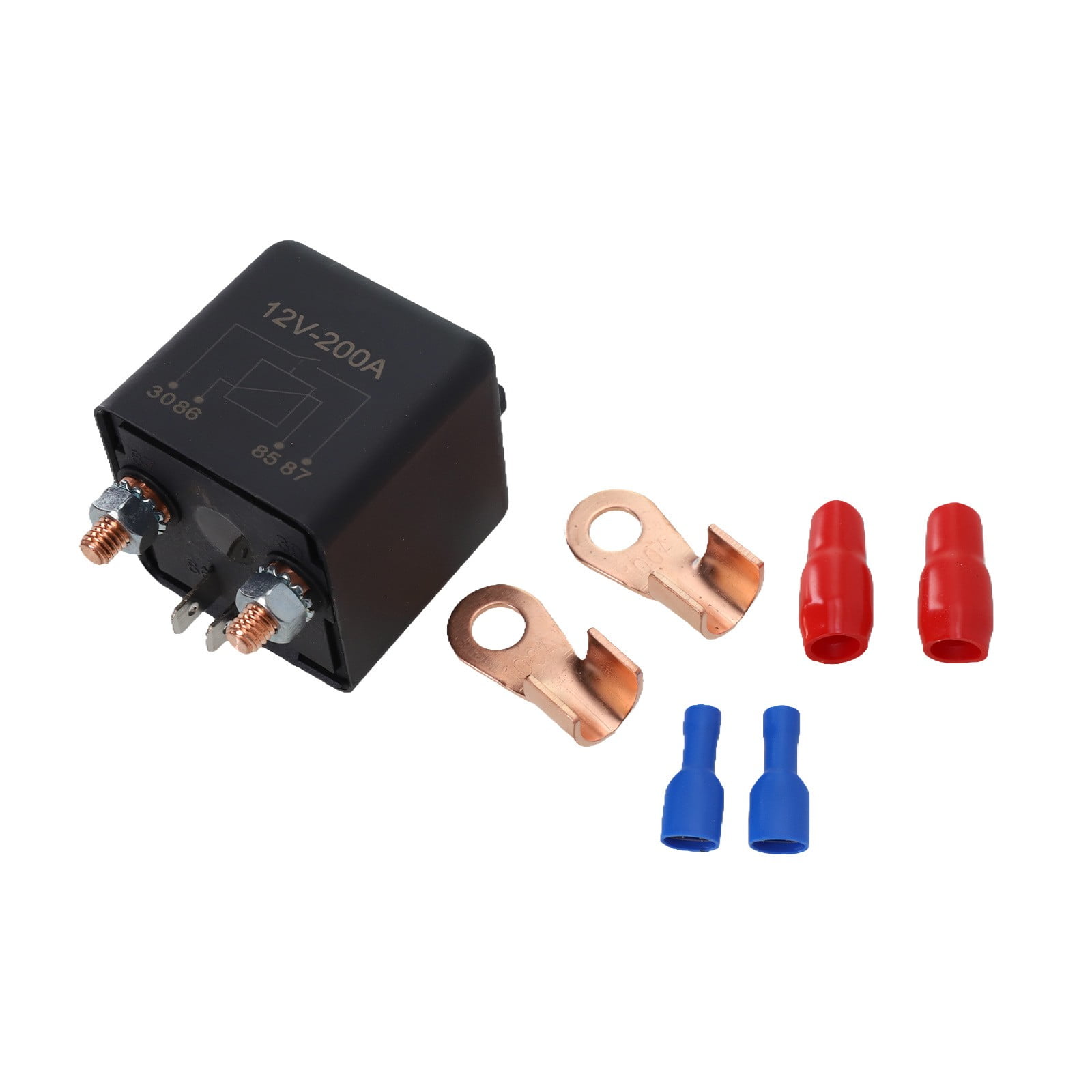 12V 200Amp Heavy Duty Starter Split Charge Relay Car Van Battery On/Off ...