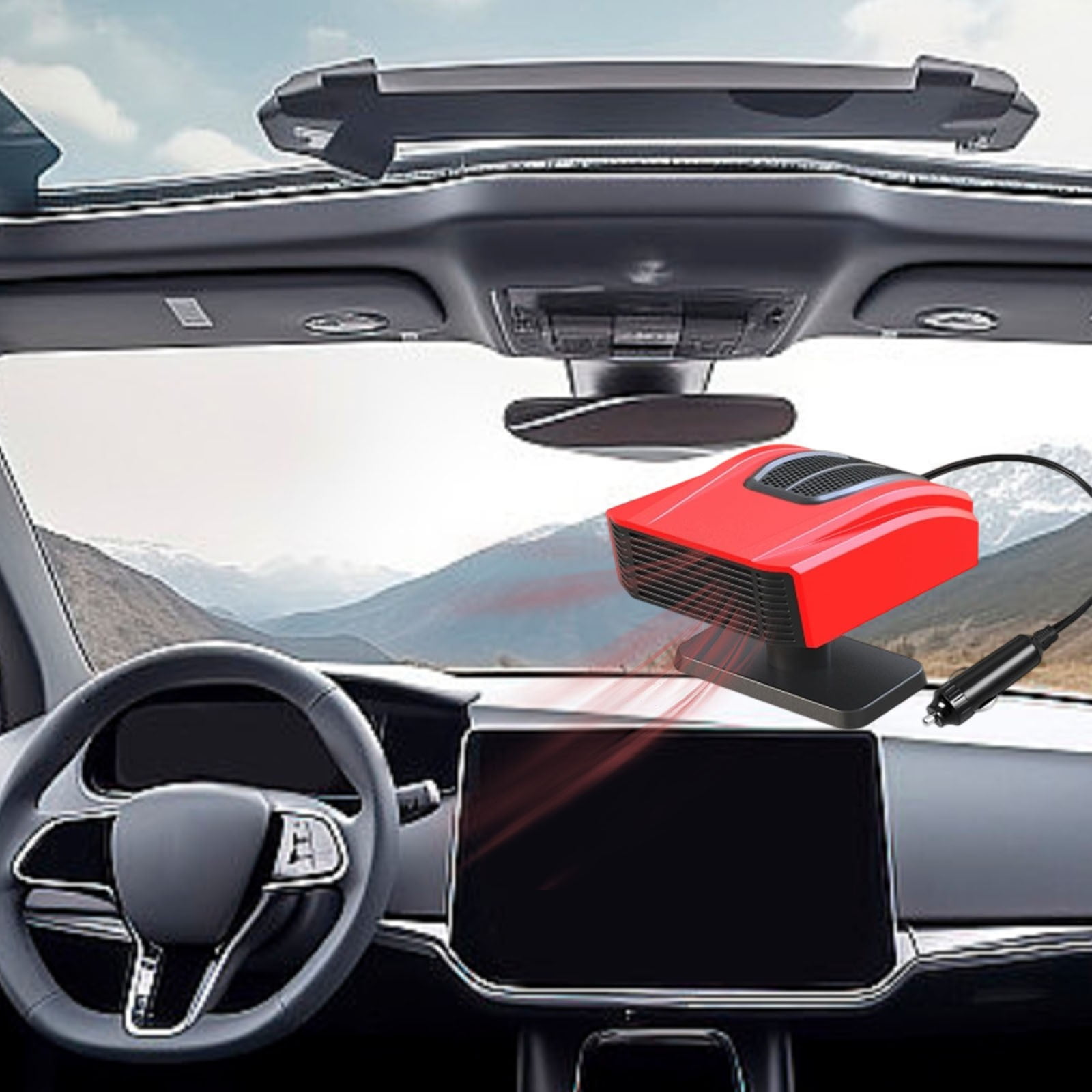 12V 200W Car Heater and Defroster Portable Windshield Defogger with ...