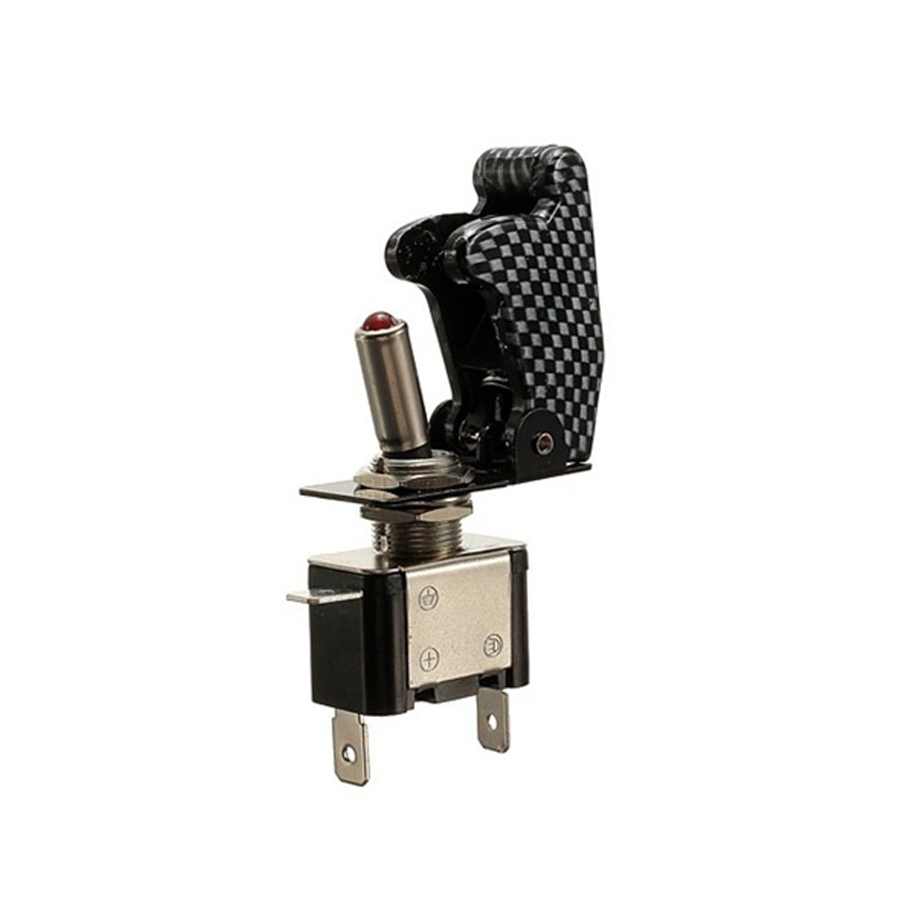 12V 20A Car Auto Cover LED Light SPST Toggle Rocker On/Off Switch ...