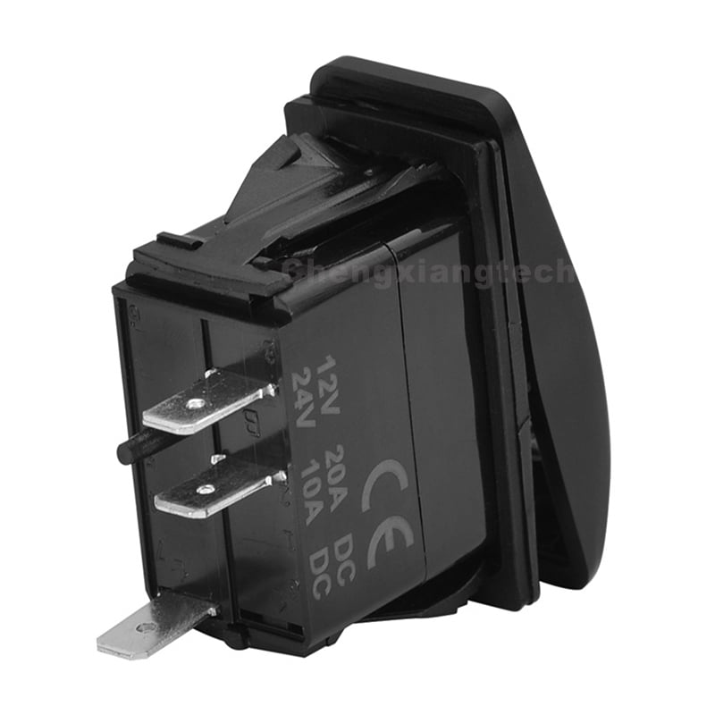 12V 20A White Led SPST / DPDT Rocker Switch ON OFF / (ON) OFF (ON ...