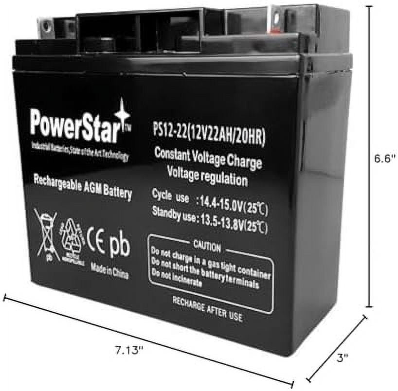 12V 22Ah CB19-12 Sealed Lead Acid AGM Rechargeable Deep Cycle Battery ...