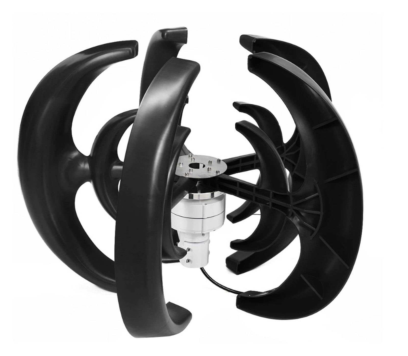 12V/24V 1000W 500W Wind Turbine Generator Lantern Vertical Axises Wind ...