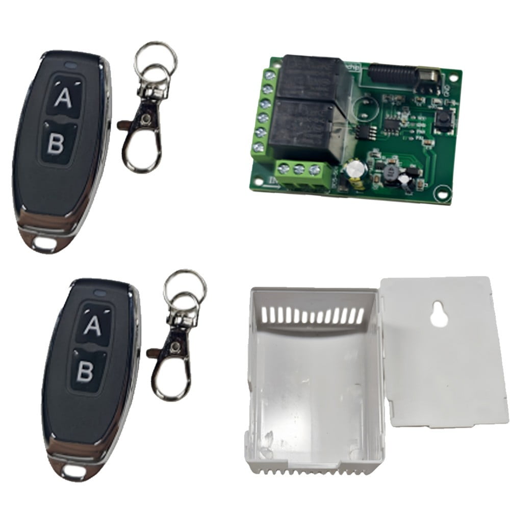 12V 24V 2CH 433Mhz Wireless RF Relay Remote Control Switch Receiver ...