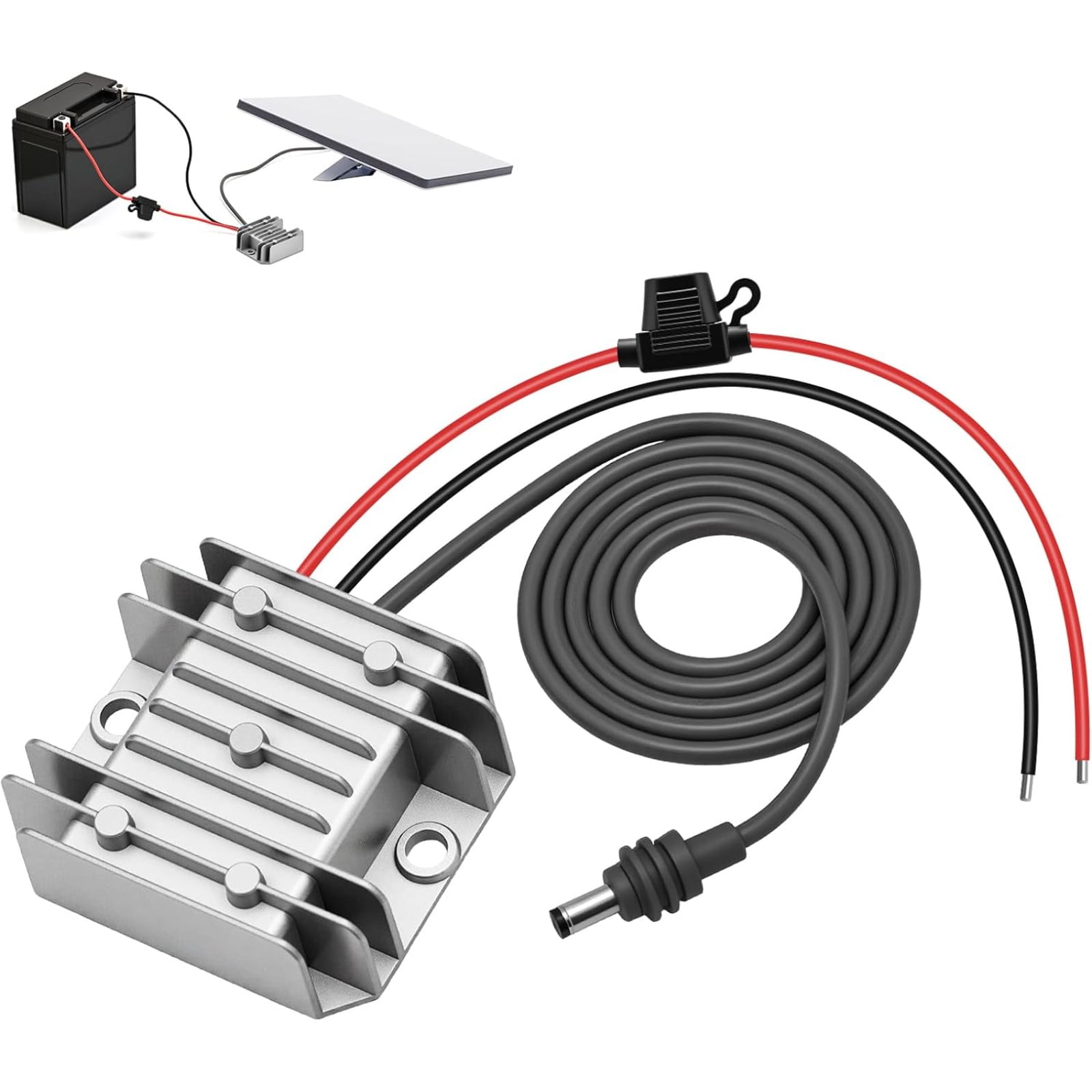 12V–24V to 30V DC Converter for Starlink Mini, IP68 Waterproof Step-Up ...