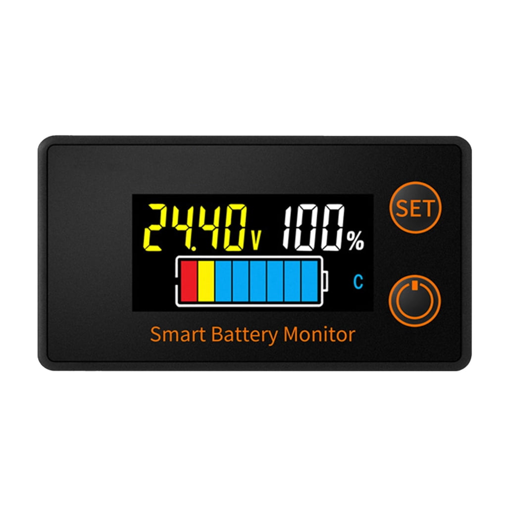 12V 24V 36V 48V Battery Capacity Indicator Cart Voltage Meter with ...