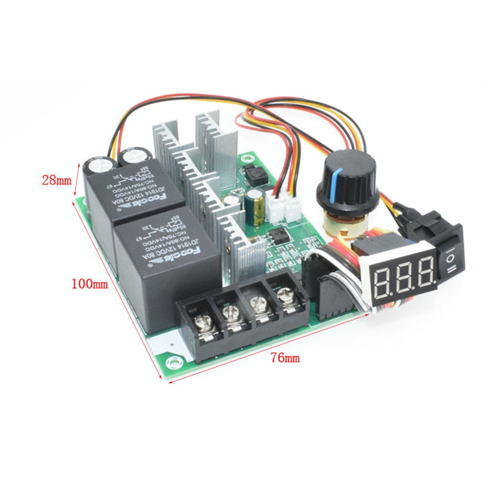 12V 24V 40A Motor Controller PWM Adjustable Reversible Motor Driver ...