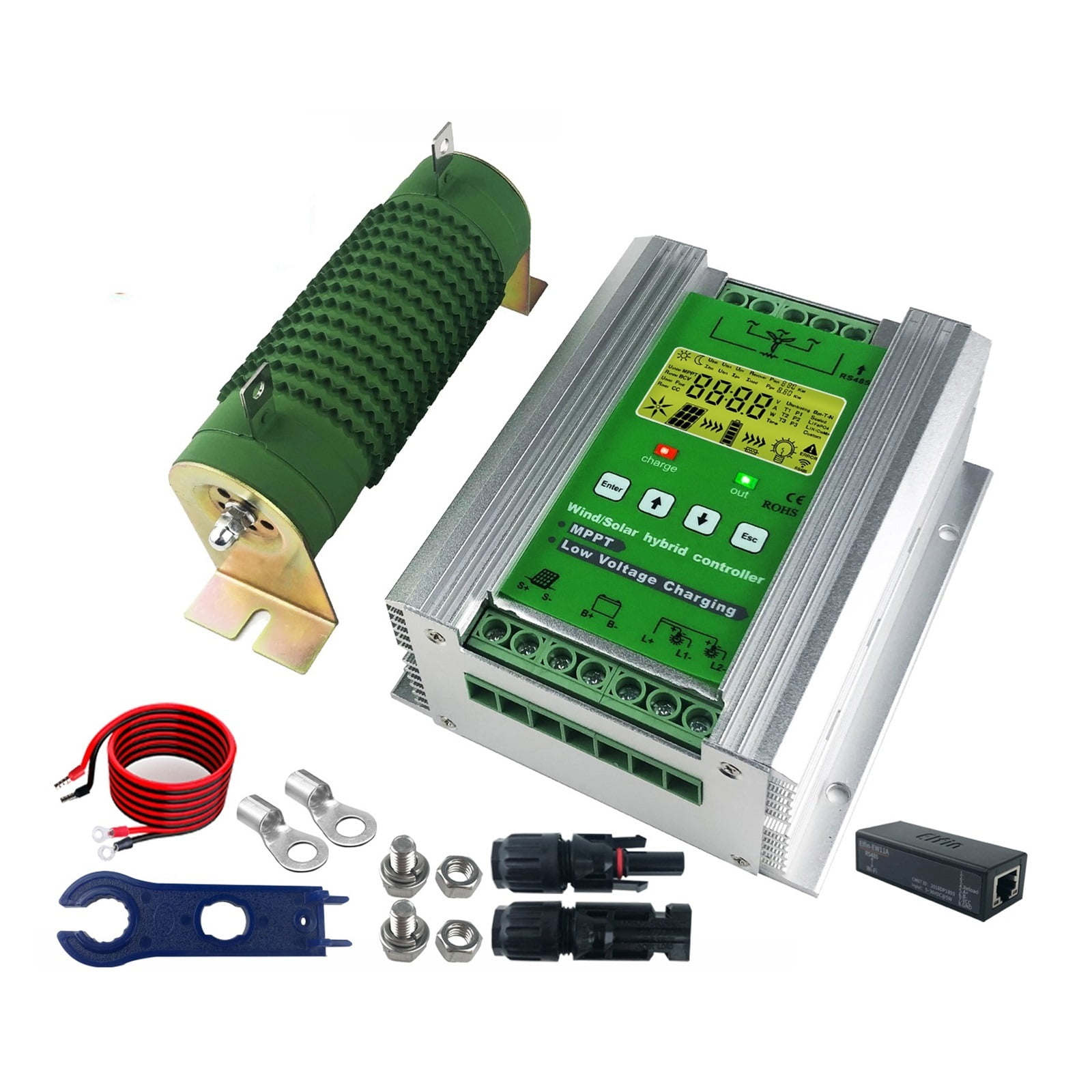 12V 24V 48V 3000W Wind Solar Hybrid Charge Controller Regulator For Solar Panel Wind Turbine For ...