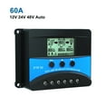 12V 24V 48V Solar Charge Controller 10A 20A 30A 40A 50A 60A PV Panel ...