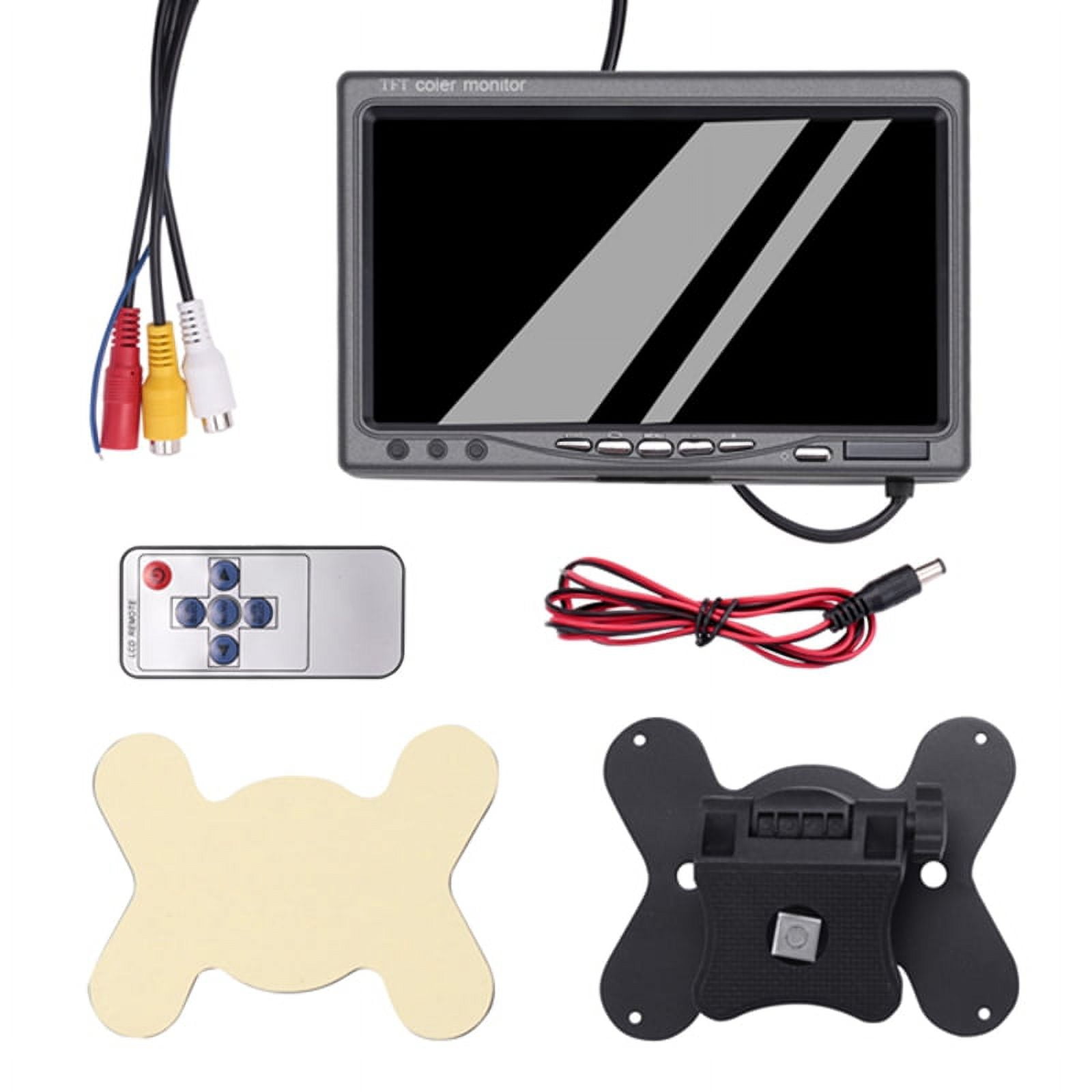 12V-24V 7 Inch TFT LCD Color HD Monitor for Car CCTV Reverse Rear View ...