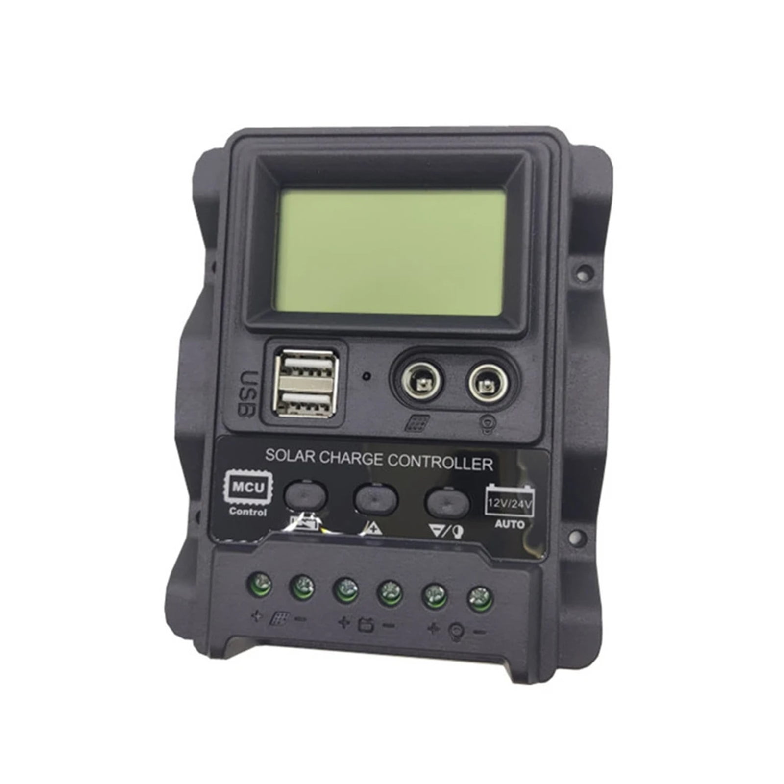 12V/24V Auto Solar Power Charging Controller LCD Current Display Dual ...