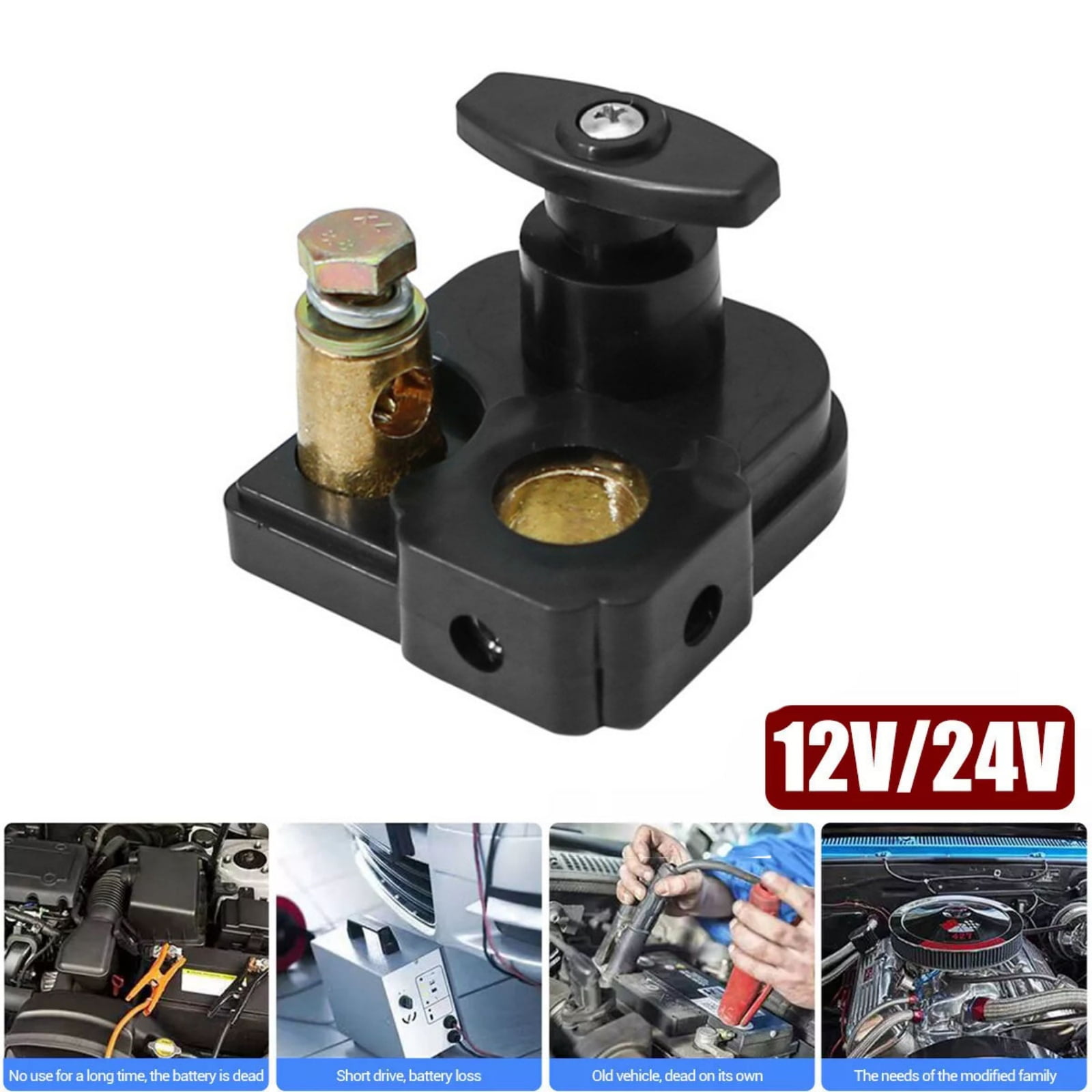 12V/24V Battery Terminal Isolator - Heavy Duty Disconnect Switch for ...