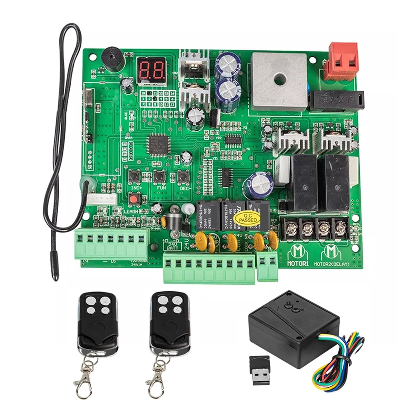 12V/24V Board For Automatic Double Arms Swing Gate Opener Control Board ...