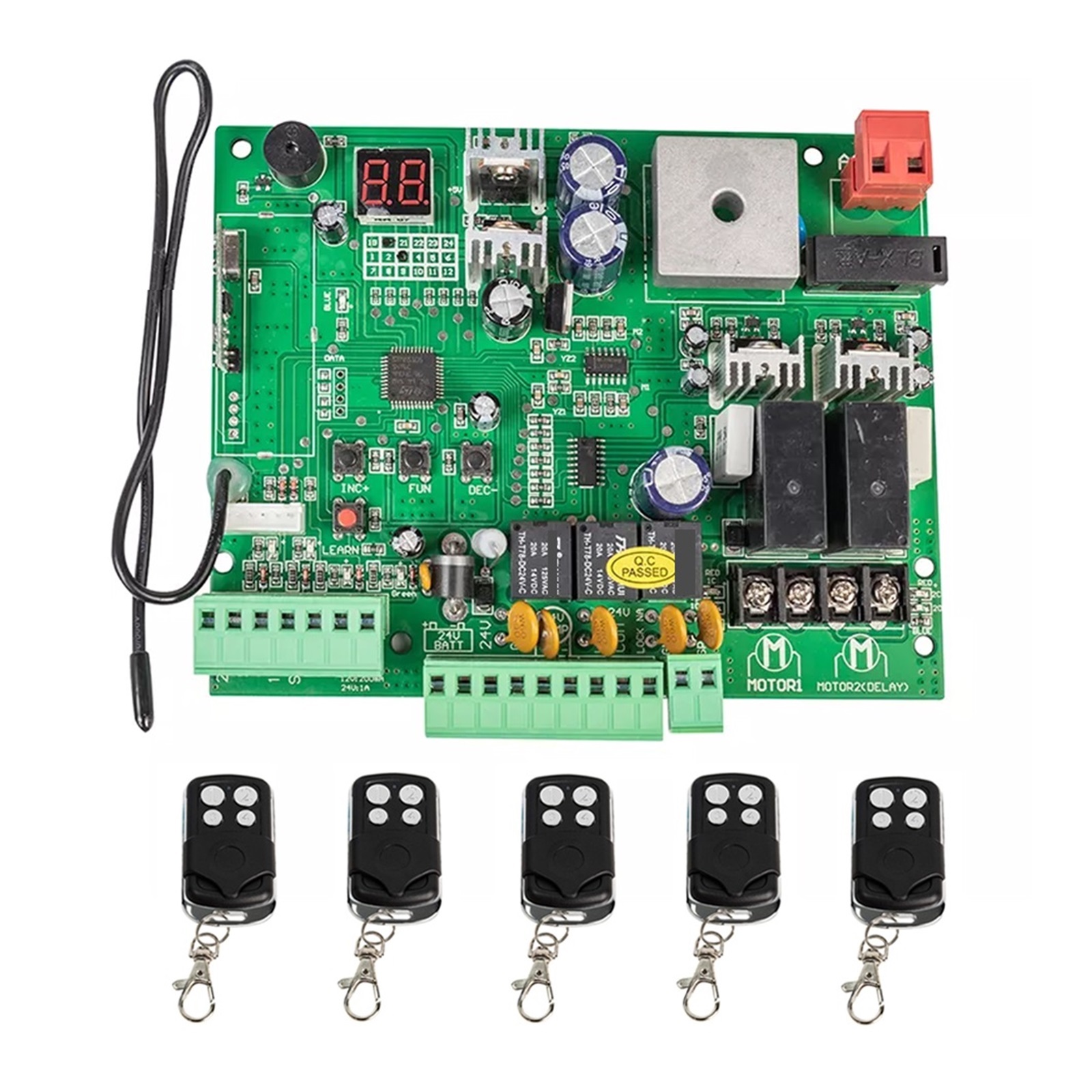 12V/24V Board For Automatic Double Arms Swing Gate Opener Control Board ...