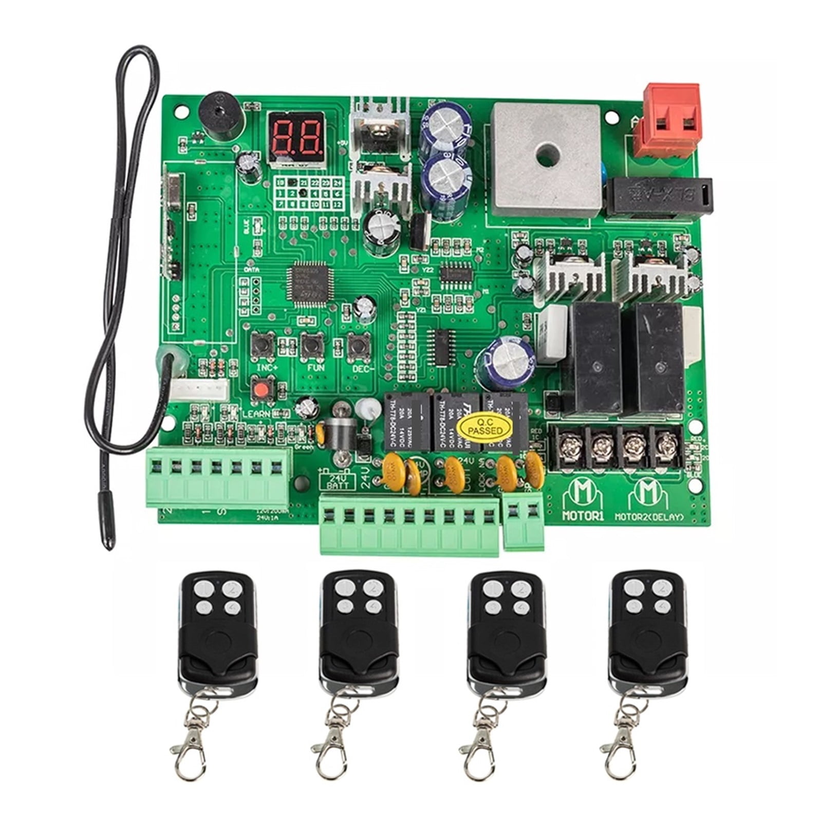 12V/24V Board For Automatic Double Arms Swing Gate Opener Control Board ...