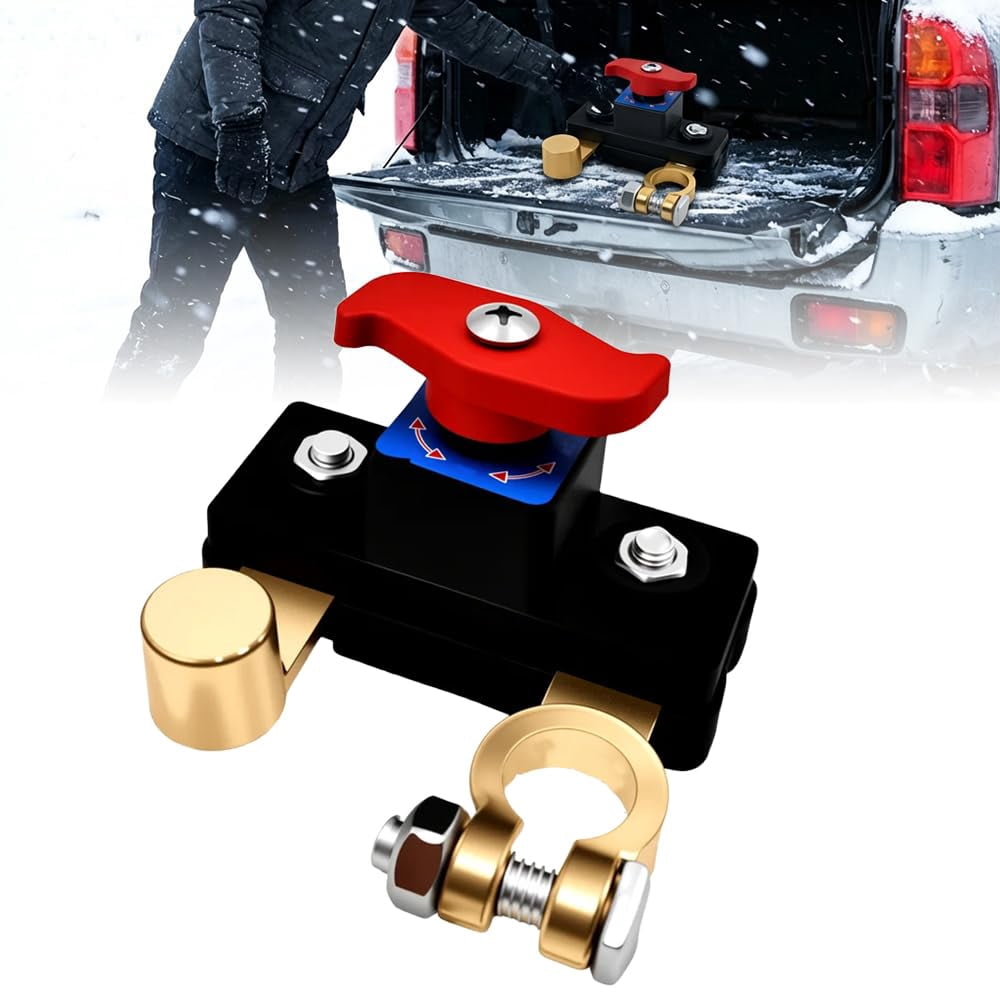 12V/24V Car Battery Disconnect Switch – 2026 Upgrade Heavy Duty Quick ...