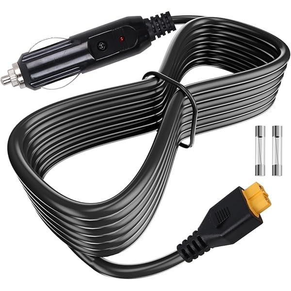 12V 24V Car Charger Cable,Replacement for Ecoflow Delta River Series ...