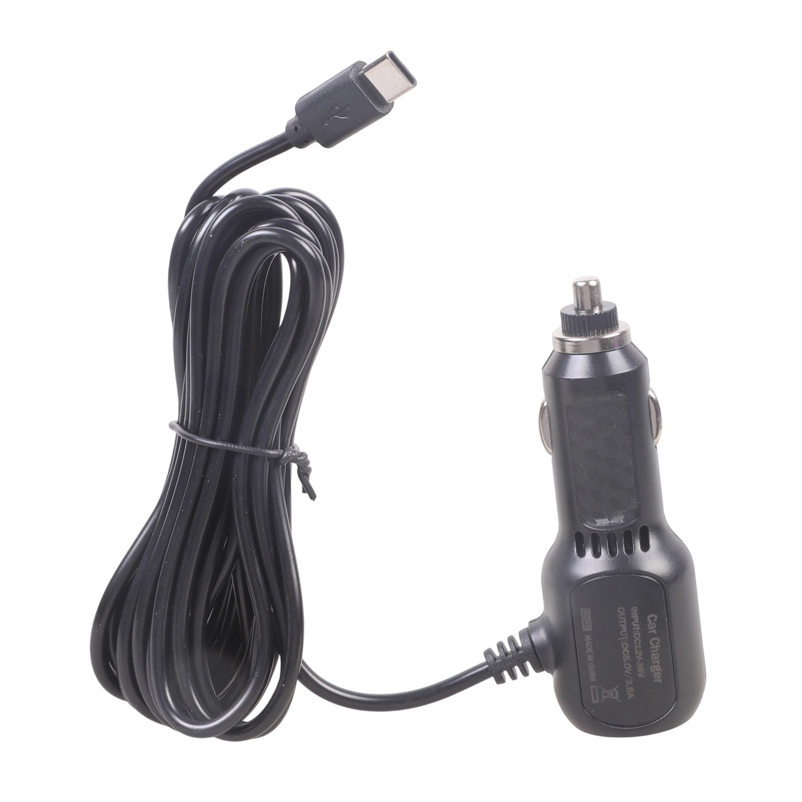 12V/24V Car Device With 343CM Type C Line USB Port Intelligent Current ...