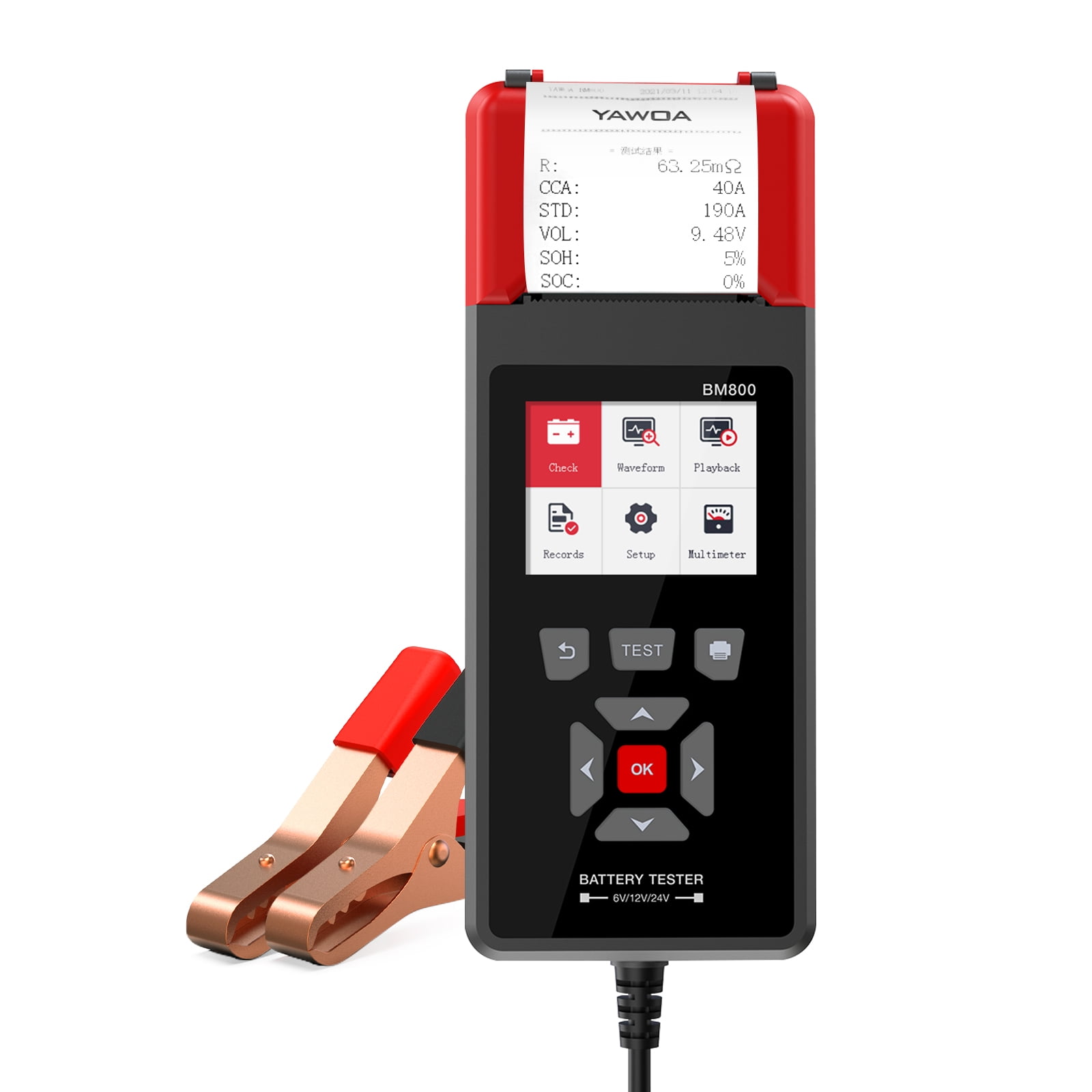 12V 24V Car Truck Battery Tester Cranking Charging Anazyler Test With ...