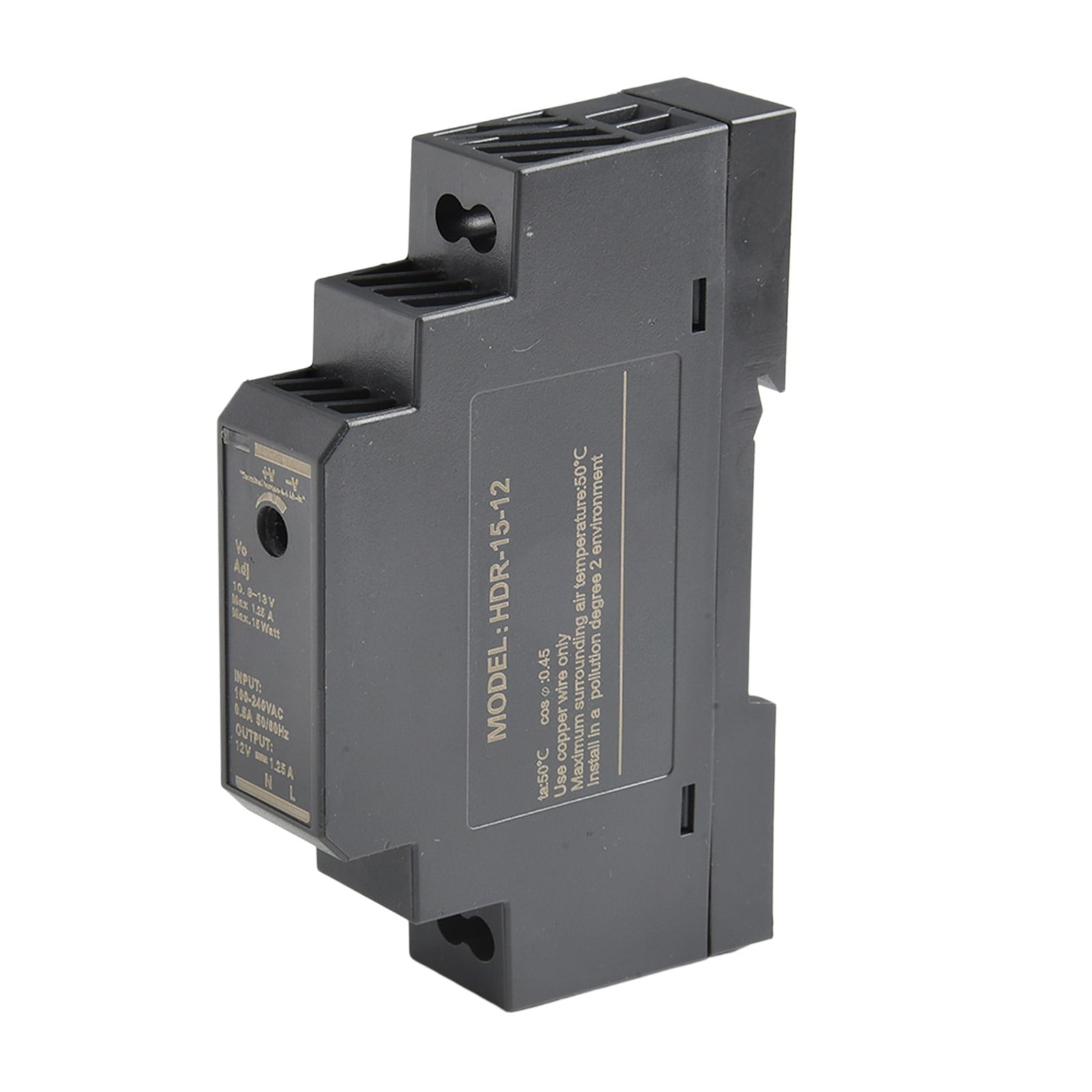 12V 24V Compact Rail Switching DC Power Supply Unit with Screw ...