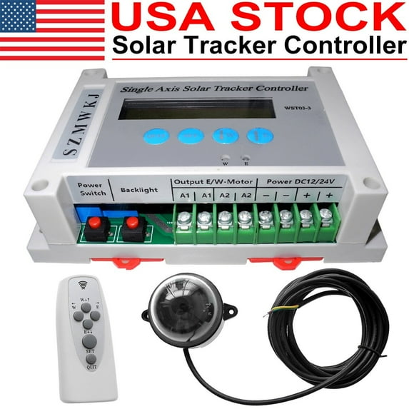 12V/24V Complete Electric Single Axis Solar Panel Tracking Tracker ...