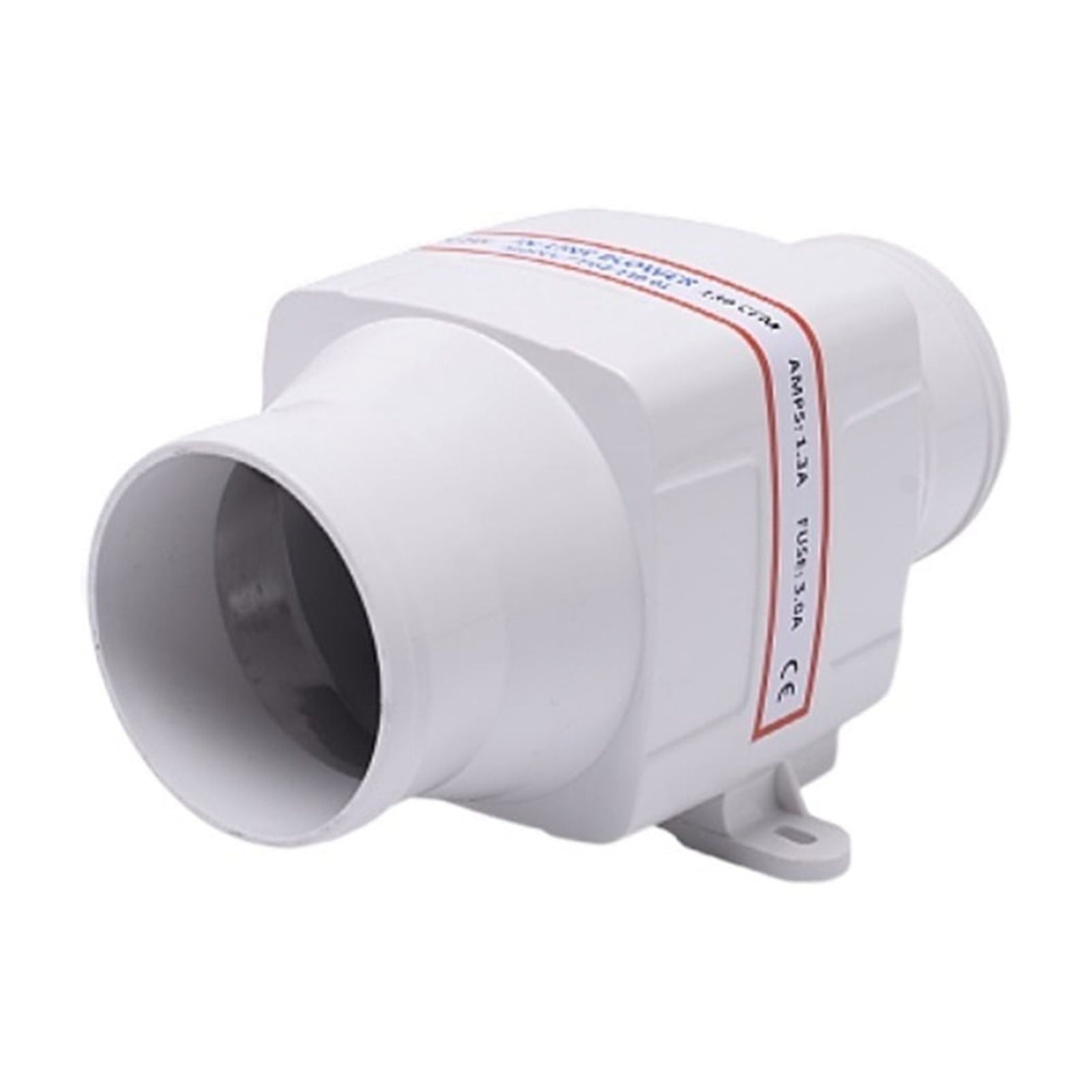 12V/24V DC Electric 3 Inch Straight 130CFM Mute Exhaust Fan Yacht RV Kitchen Cabin Exhaust Fan ...