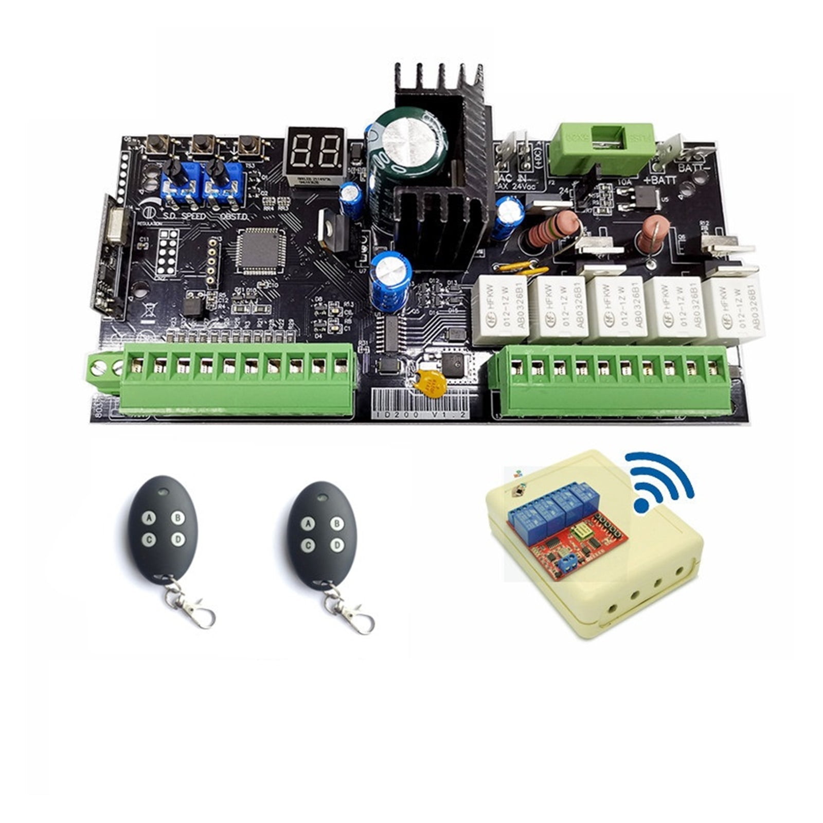 12V 24V DC Swing Gate Opener Motor Control Unit PCB Controller Circuit ...