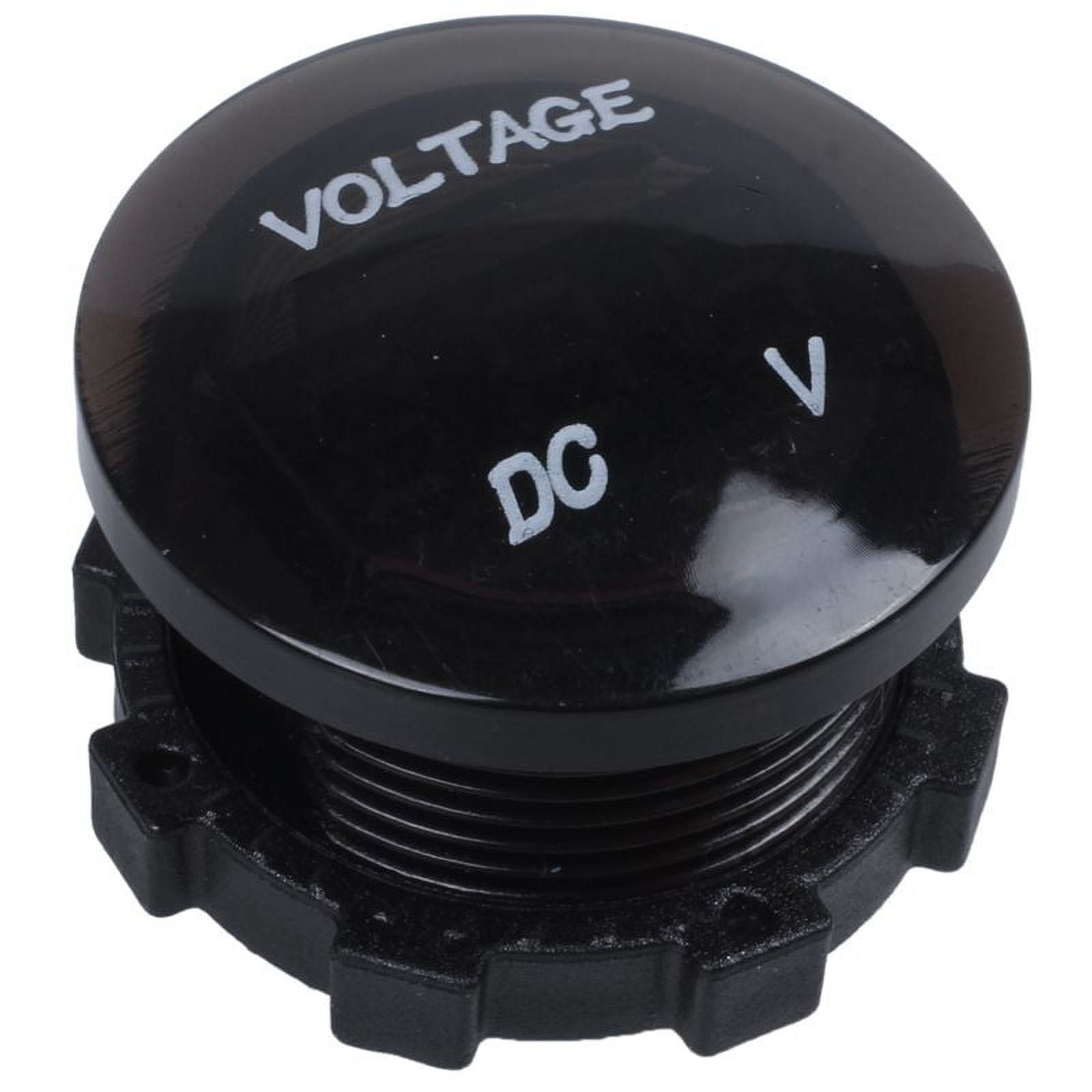 12V-24V DC Voltmeter Car Monitor LED Red Waterproof Voltmeter Black ...