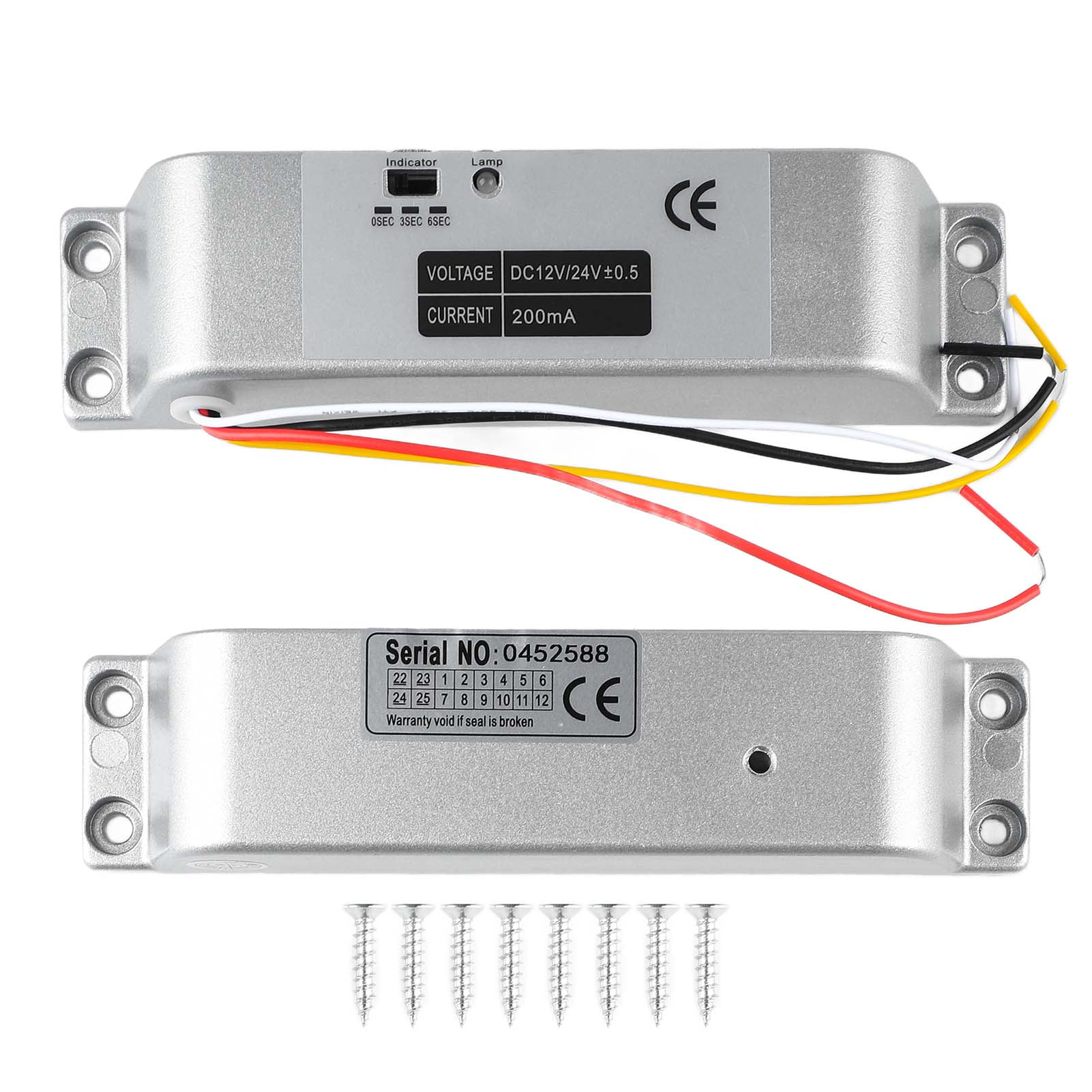 12V-24V Electric Drop Bolt Lock, Aluminum Alloy Electronic Door Lock ...