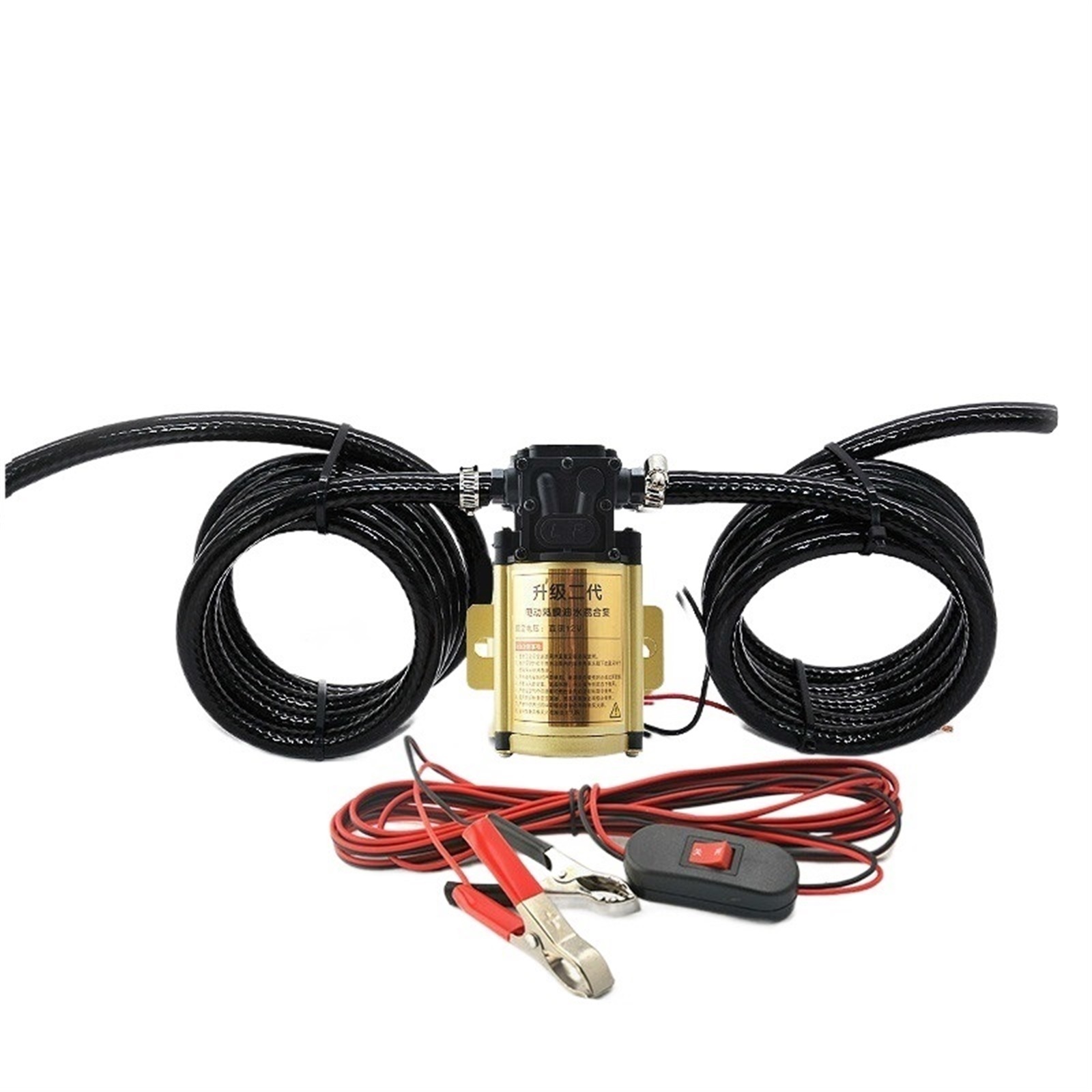 12V 24V Electric Gasoline Diesel Pump High-power Universal Self-priming ...