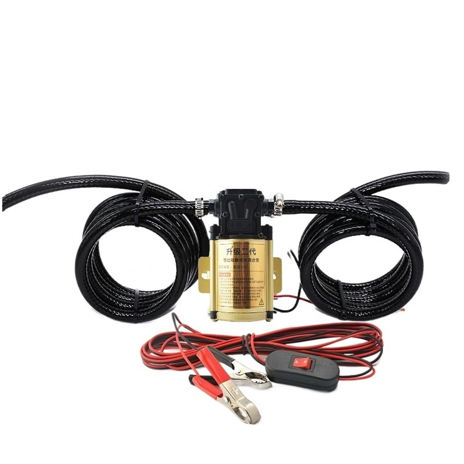 12V 24V Electric Gasoline Diesel Pump High-power Universal Self-priming ...