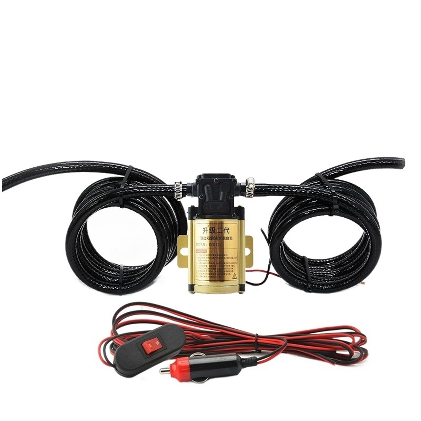 12V 24V Electric Gasoline Diesel Pump High-power Universal Self-priming ...