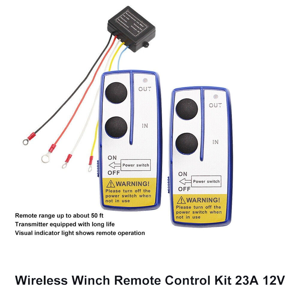12V/24V Electric Wireless Winch Remote Control Heavy Duty For Truck Atv ...