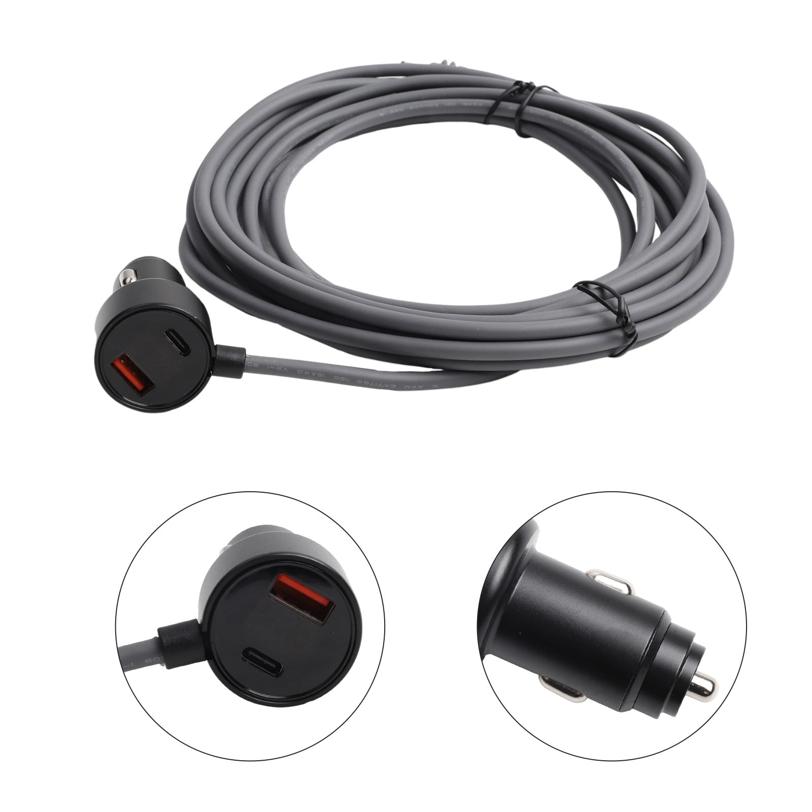 12V 24V For Starlink For Mini Car Charger Usb Cable With Integrated ...