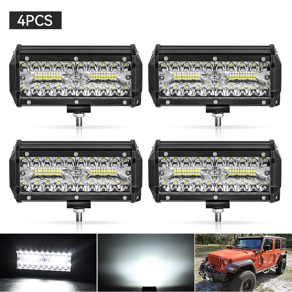 12V 24V Headlight Truck Farm Tractor Boat SUV ATV Light Bar work Light ...